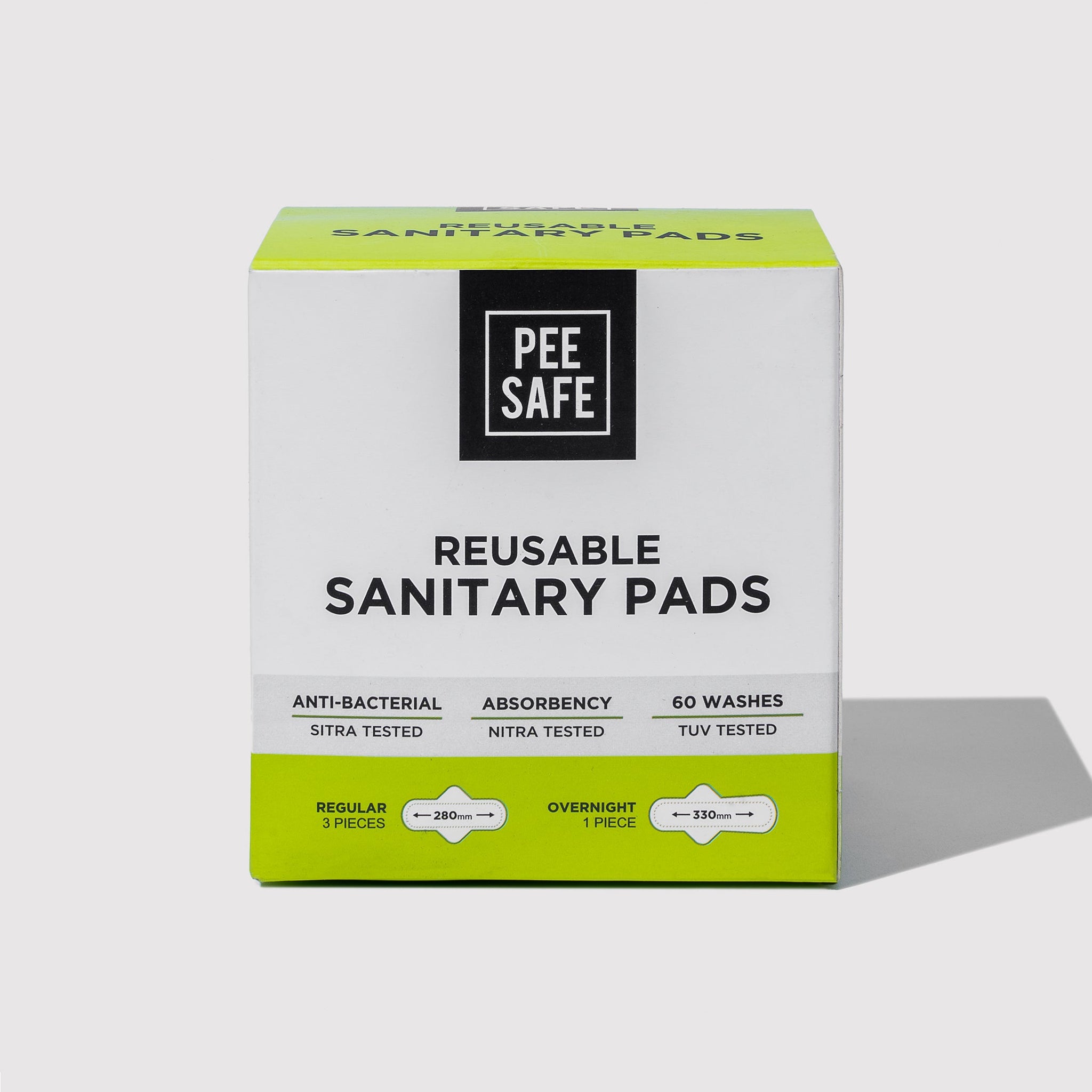 Reusable Sanitary Pads (3 Regular Pads + 1 Night Pad)